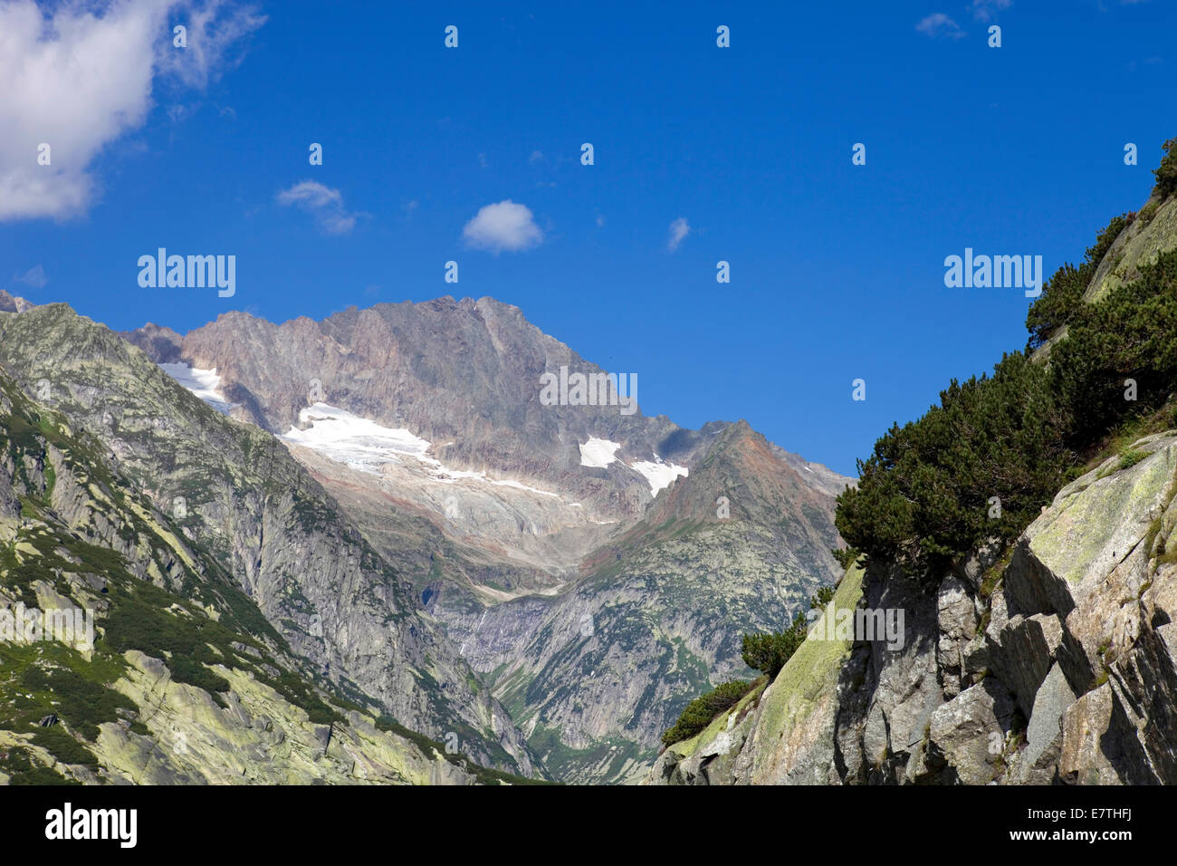 Alpine mountains landscape, in switzerland Stock Photo - Alamy