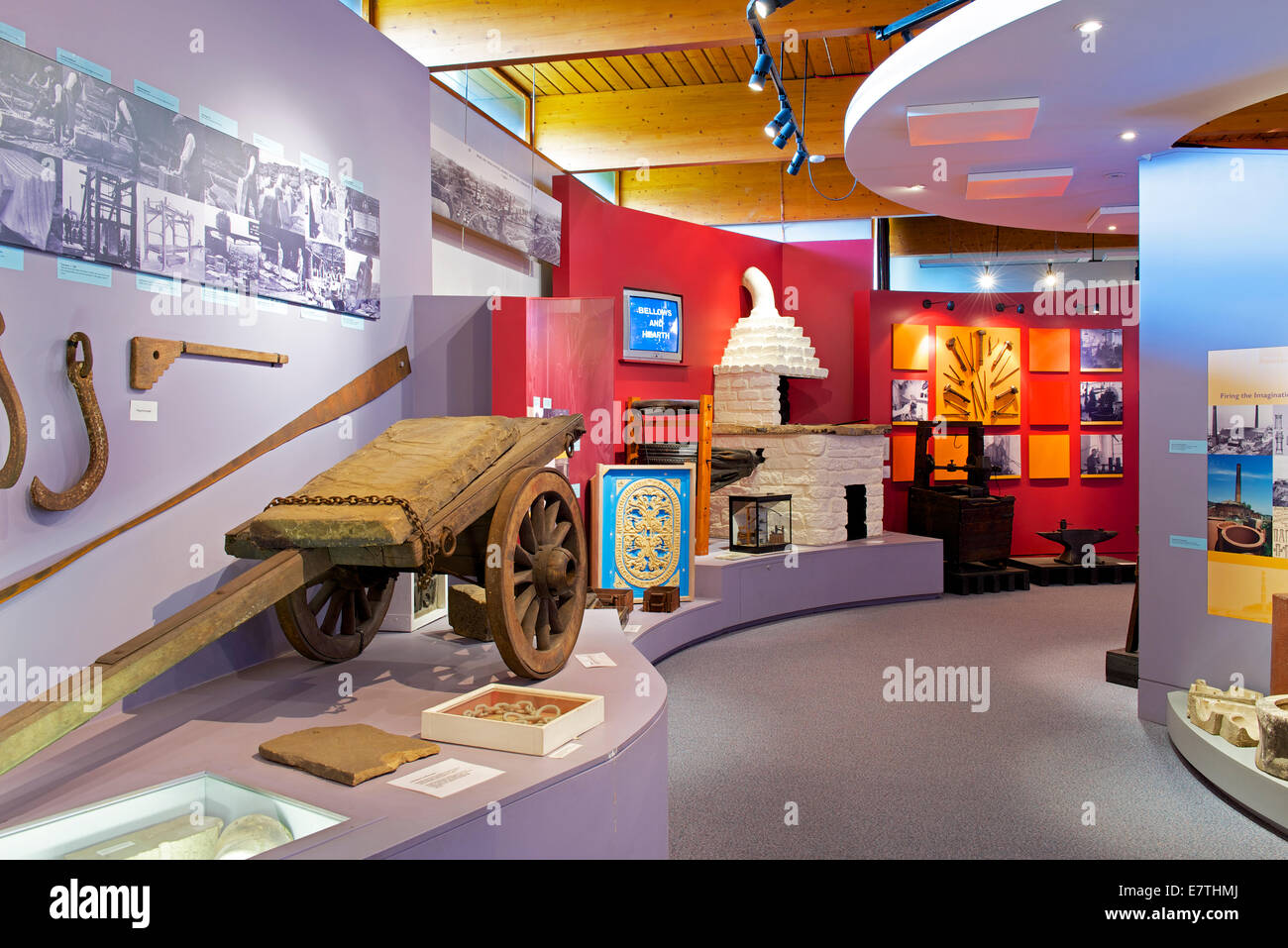 Exhibits in Cliffe Castle. Keighley, West Yorkshire, England UK Stock ...