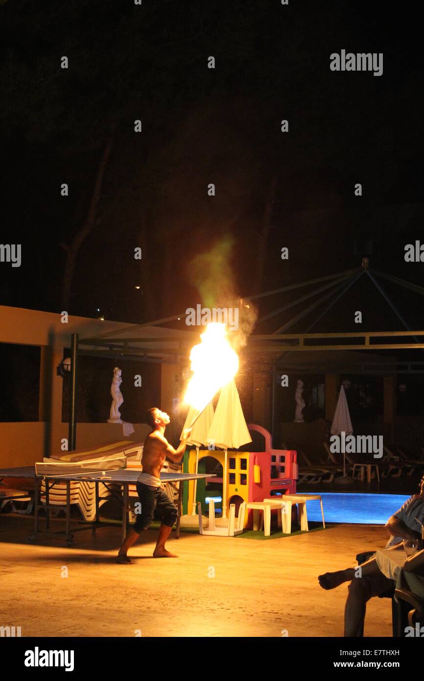 Fire Show, Turkey Stock Photo - Alamy