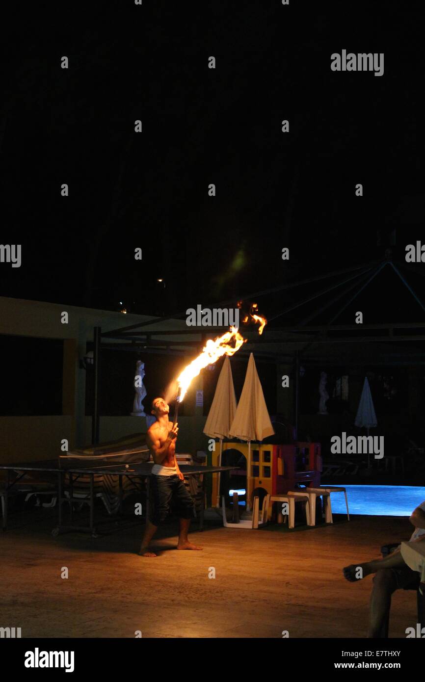Fire Show, Turkey Stock Photo - Alamy