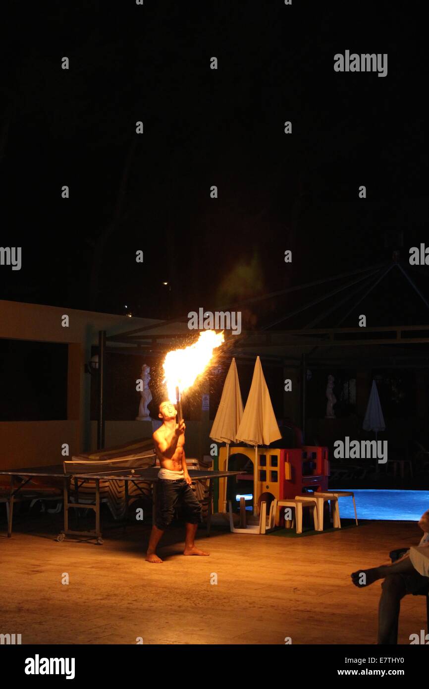 Fire Show, Turkey Stock Photo - Alamy