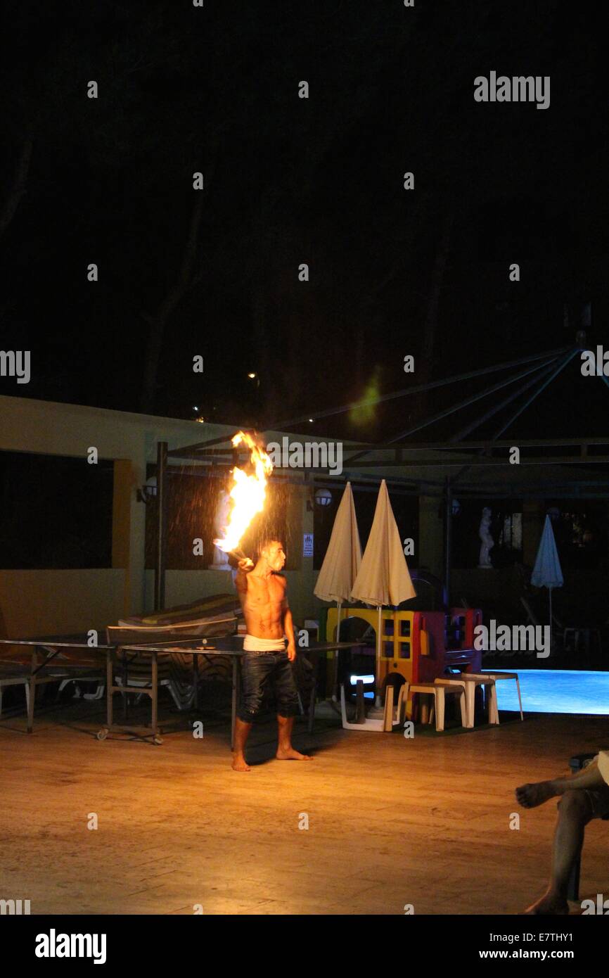 Fire Show, Turkey Stock Photo - Alamy
