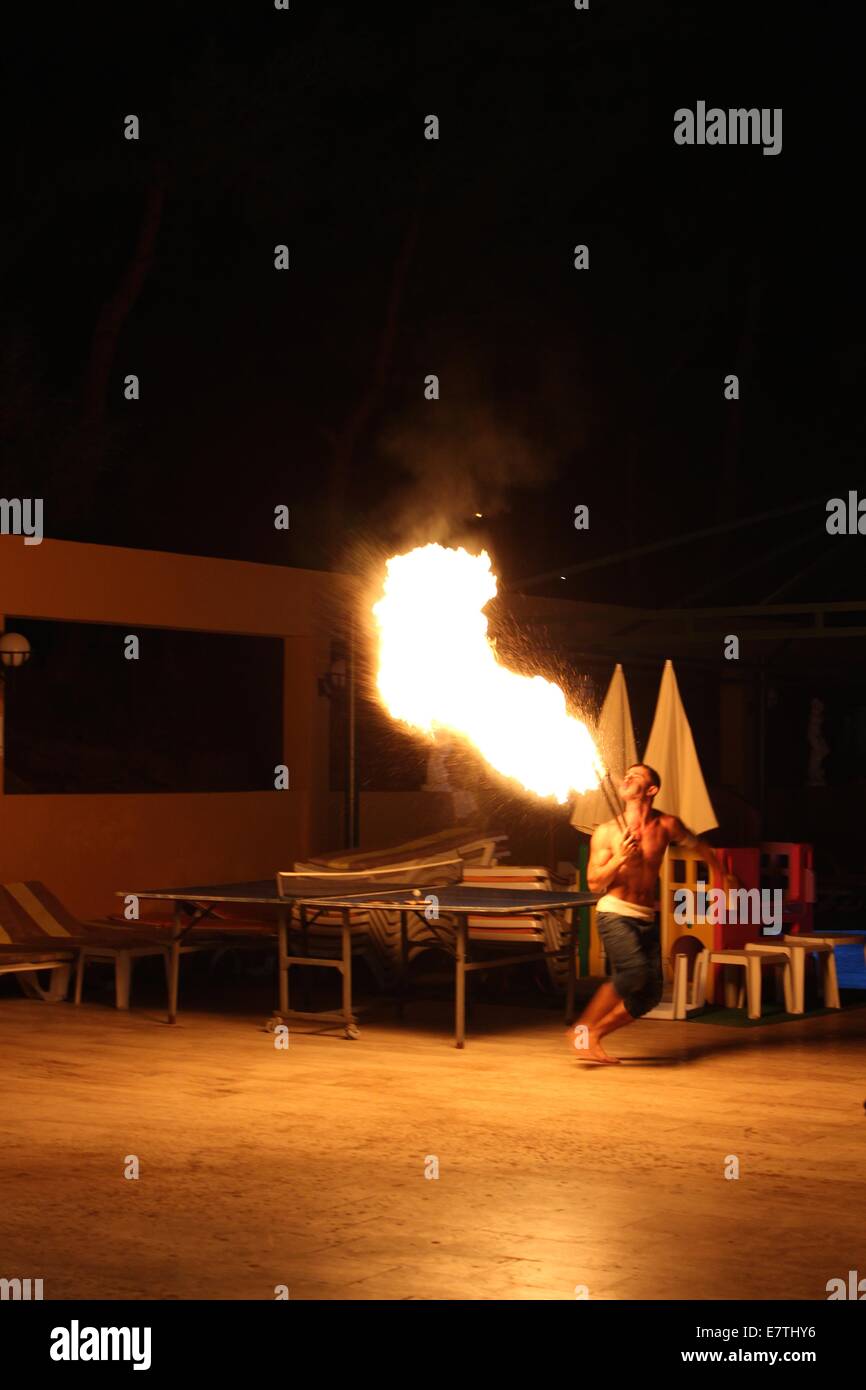 Fire Show, Turkey Stock Photo - Alamy