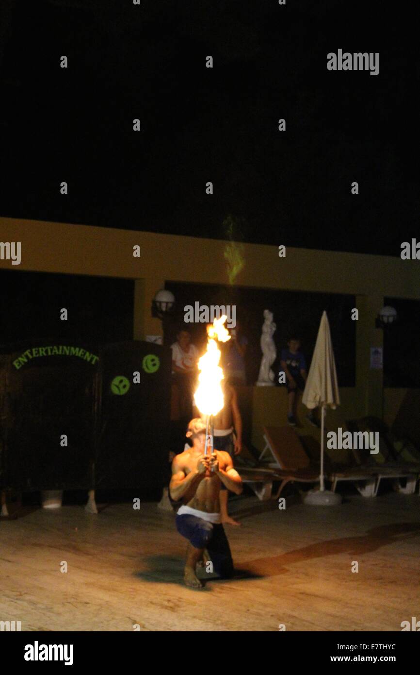 Fire Show, Turkey Stock Photo - Alamy