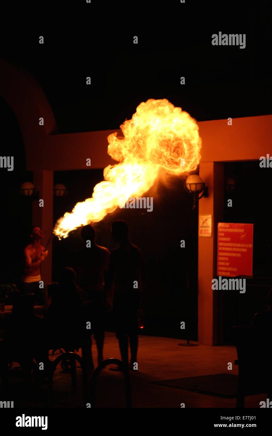 Fire Show, Turkey Stock Photo - Alamy