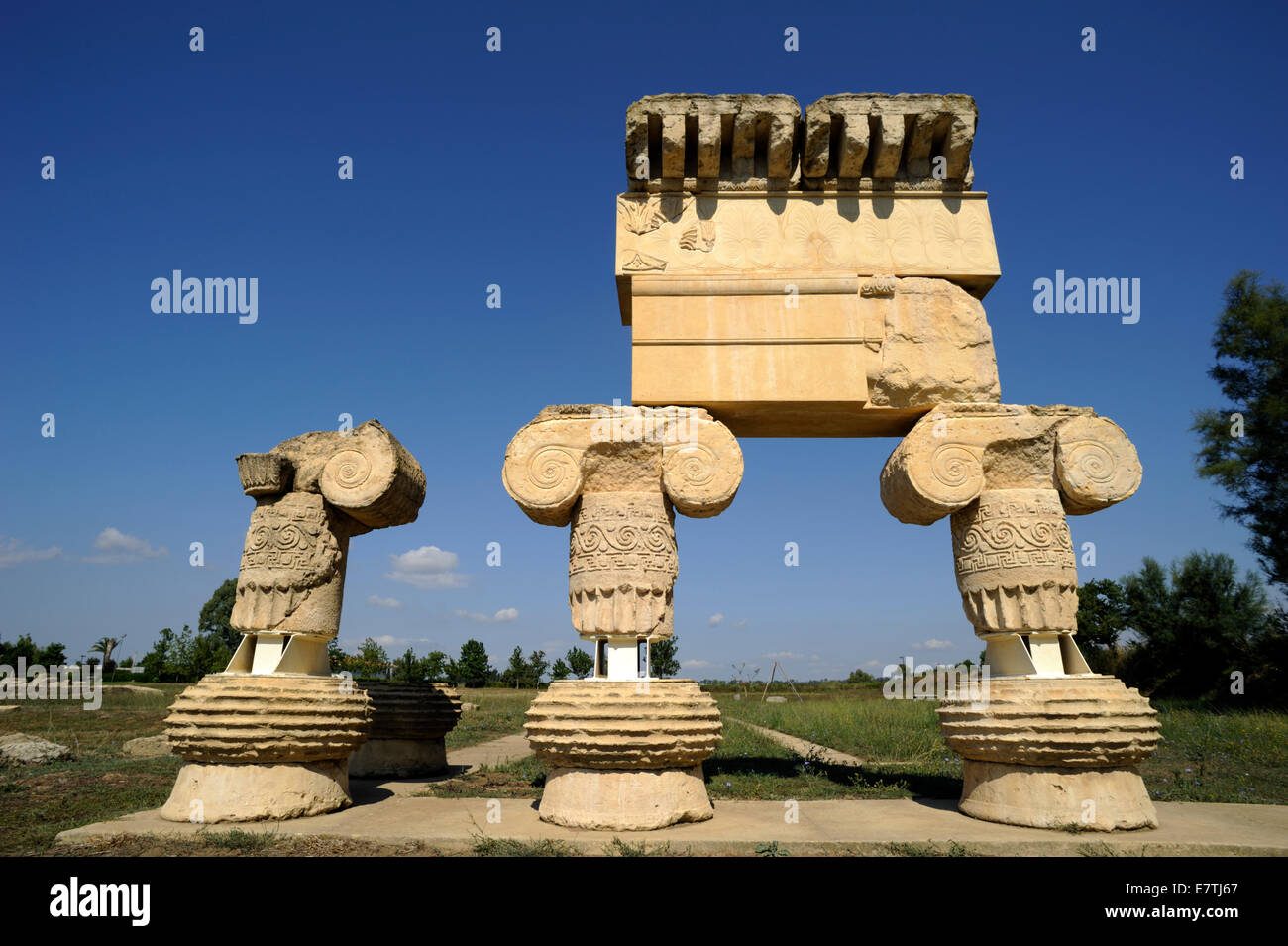 Italy, Basilicata, Metapontum (Metaponto), Greek temple of Artemis ...
