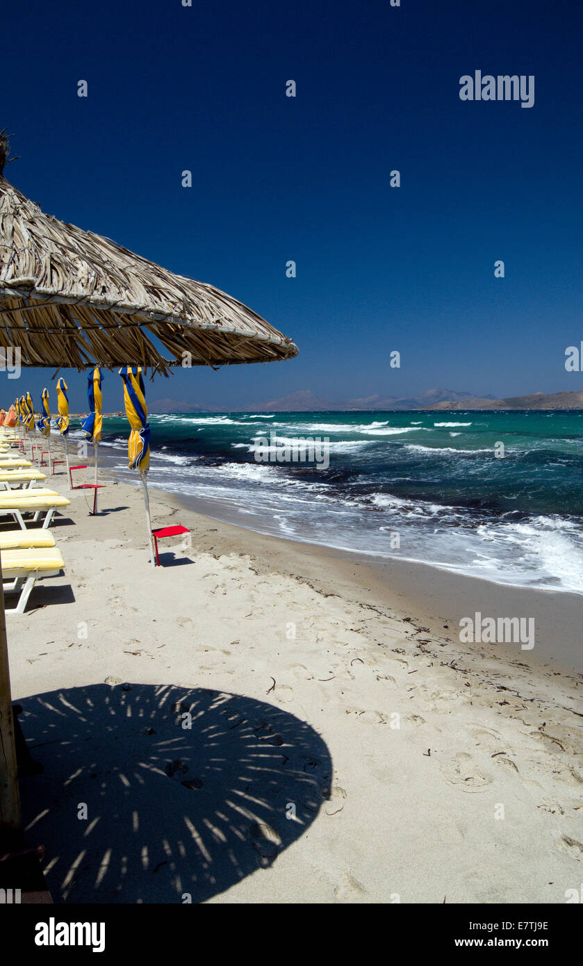 Tingaki Beach, with the Islands of Pserimos and Kalymnos on the right ...