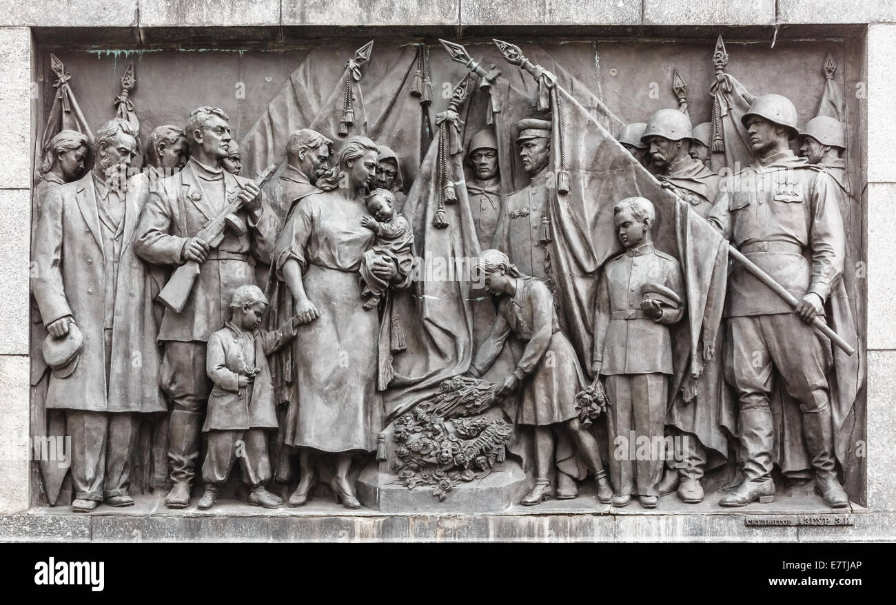 Bas-relief Scenes On The Wall Of The Stele Dedicated To The Memory Of ...