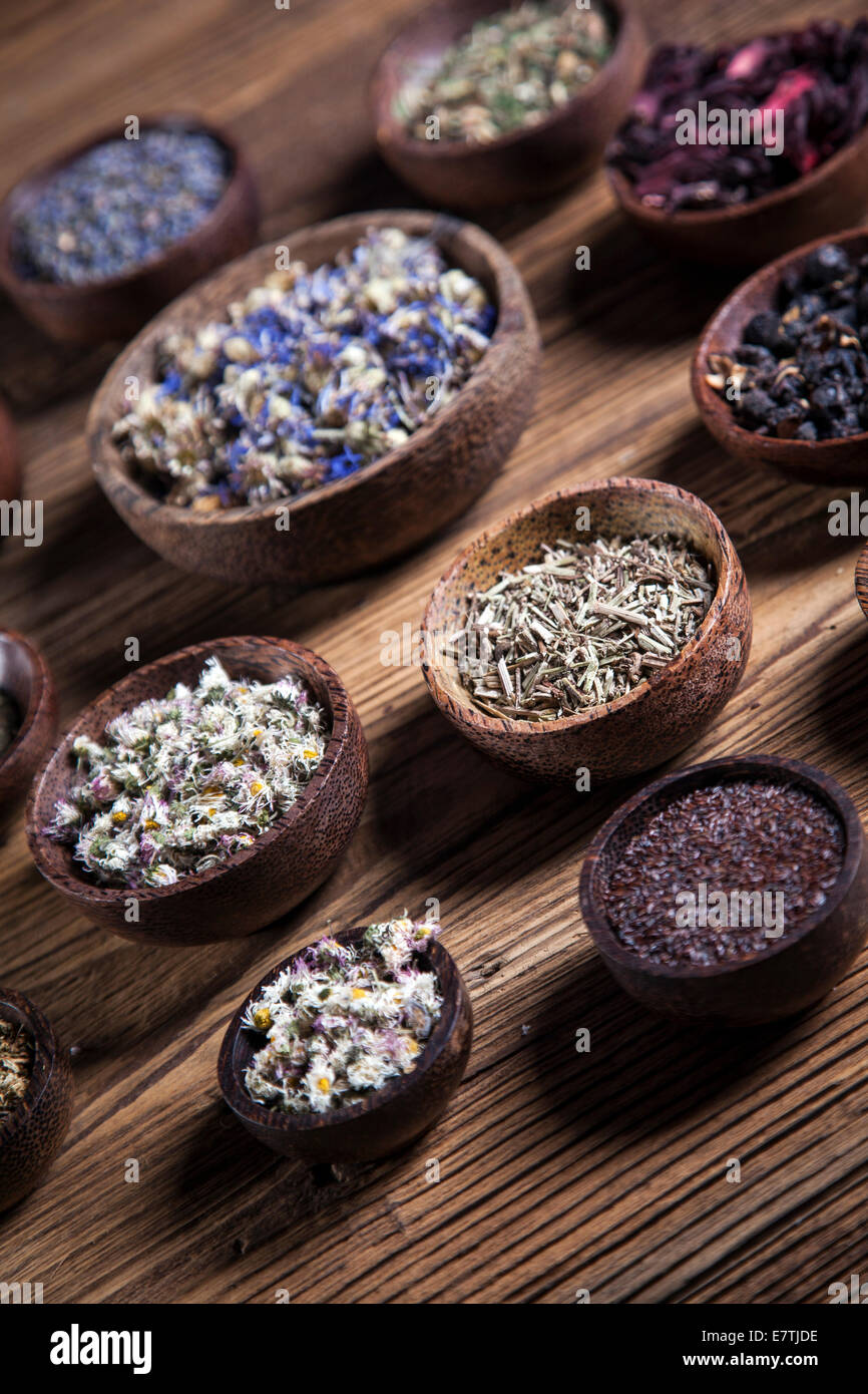 The ancient Chinese medicine, herbs and infusions Stock Photo - Alamy