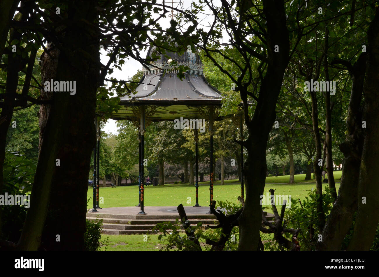 Overtoun Park host's a cast iron bandstand which was installed in 1914 ...