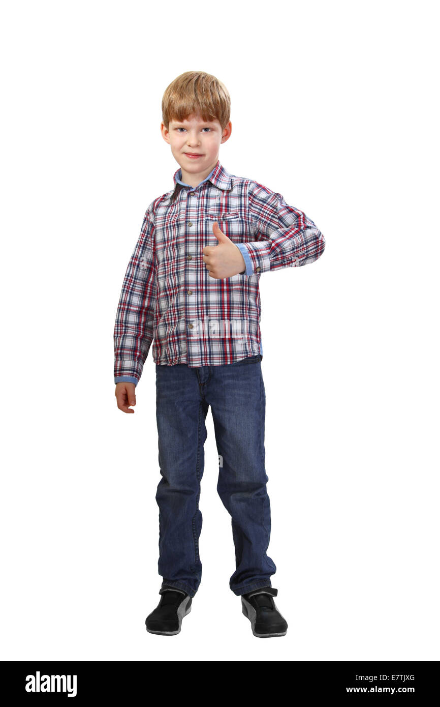 Teen boy jeans full length hi-res stock photography and images - Alamy