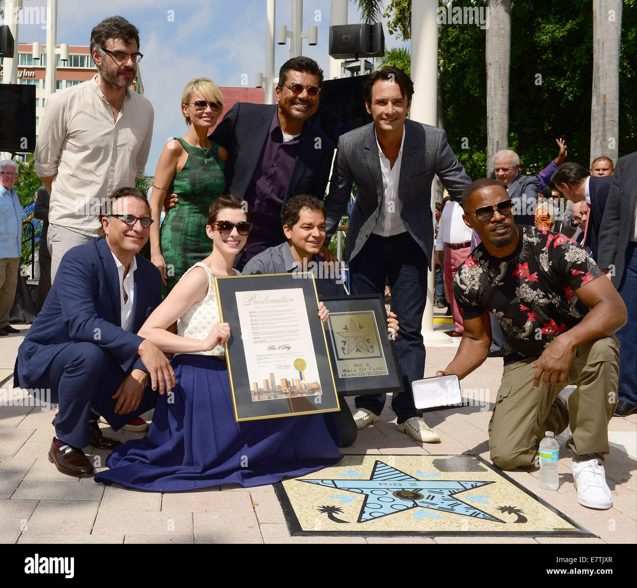 The stars of the animated family film 'Rio 2' attend the inauguration ...