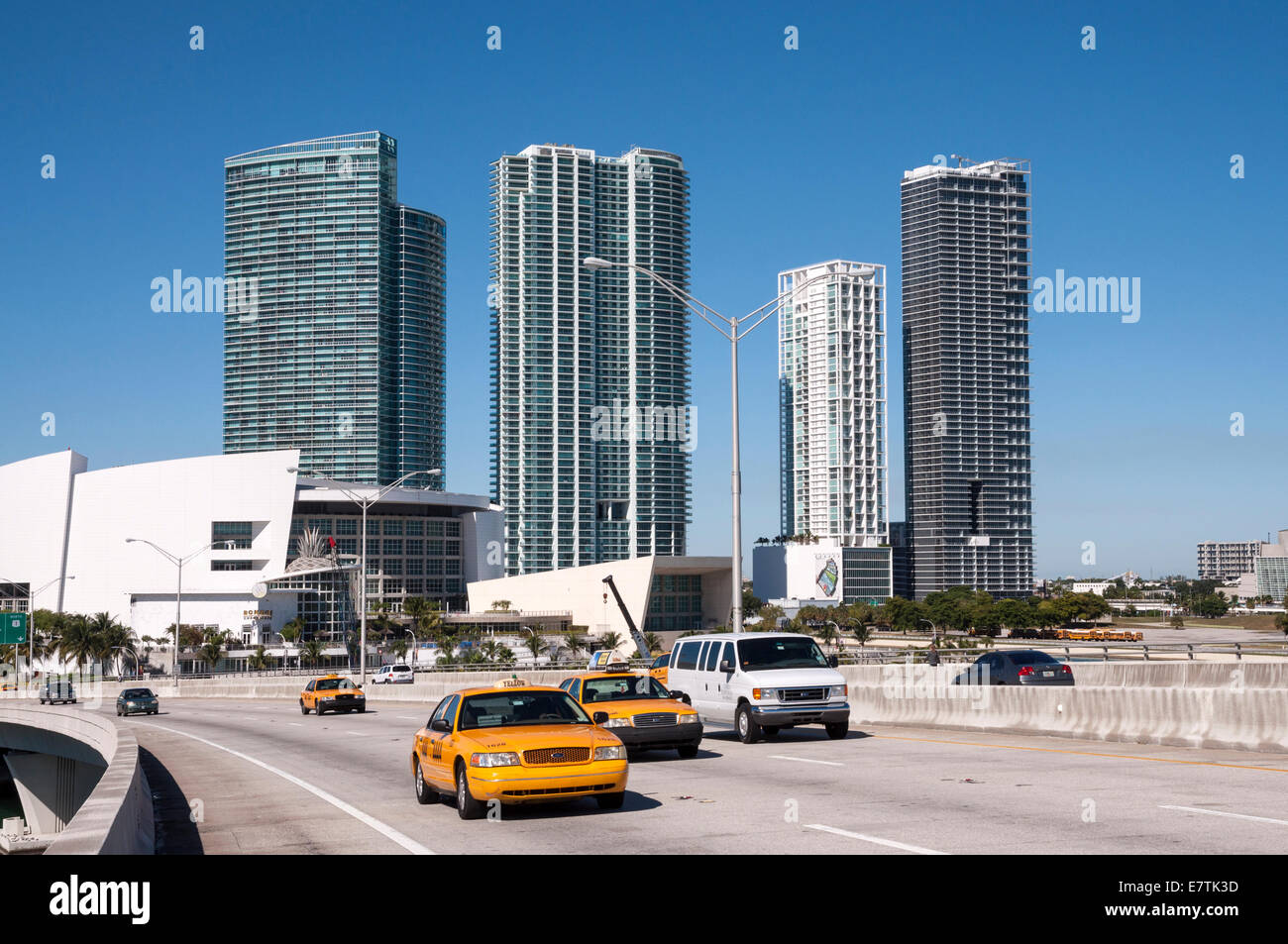 Yellow cab miami hi-res stock photography and images - Alamy