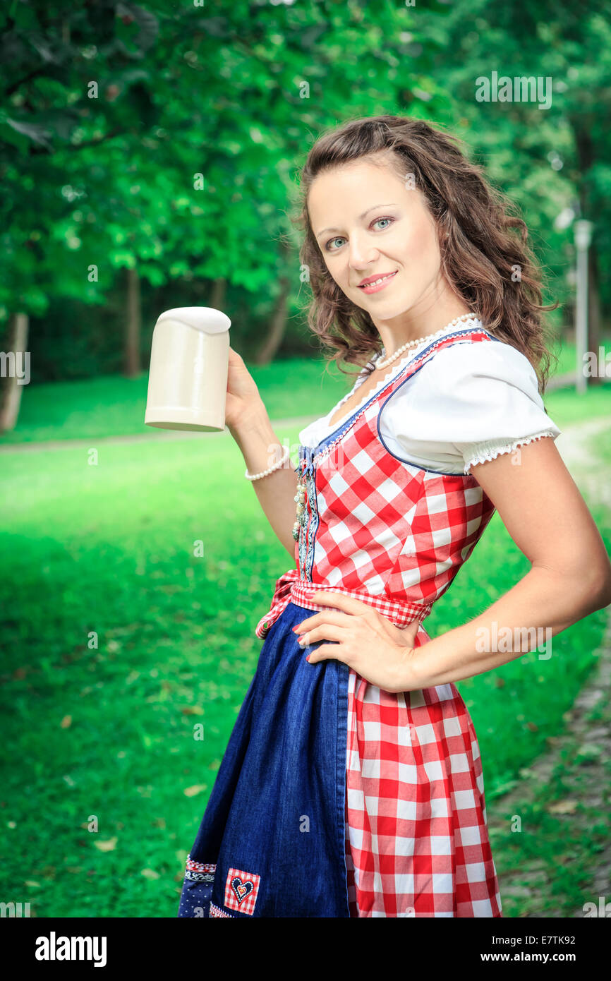 Bavarian traditional costume oktoberfest hi-res stock photography and ...