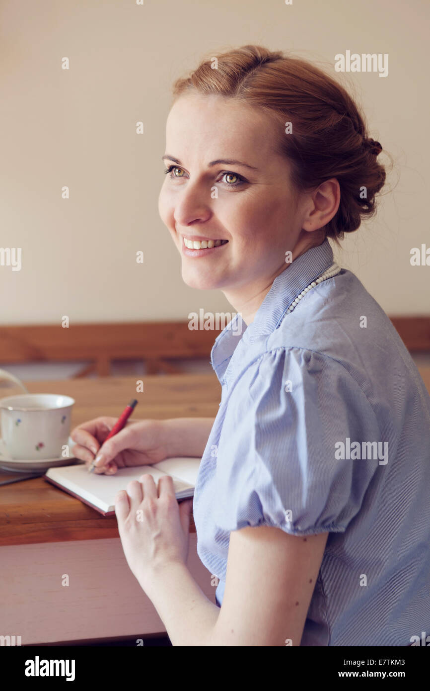 Woman diary hi-res stock photography and images - Alamy