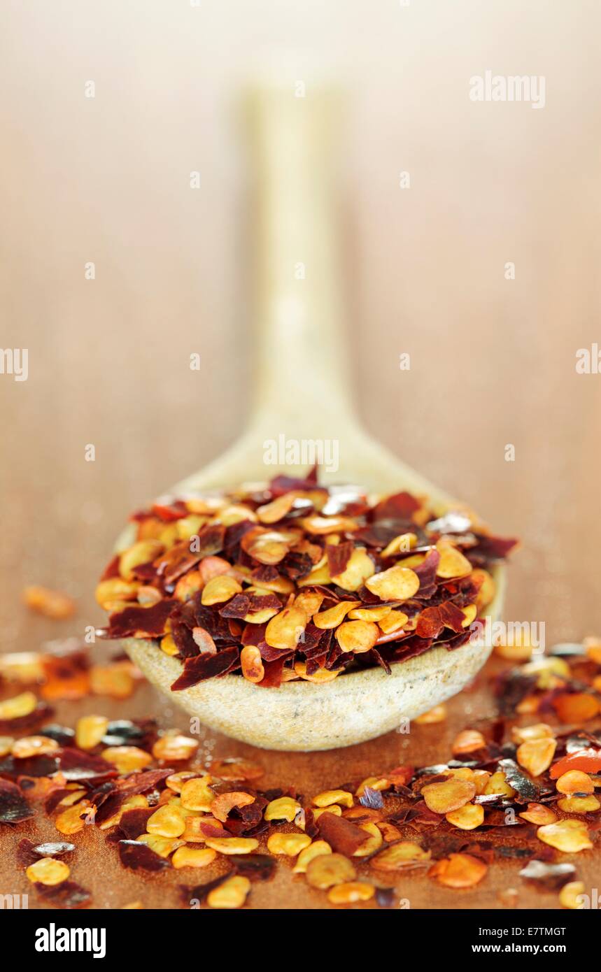 Dried chilli flakes hi-res stock photography and images - Alamy