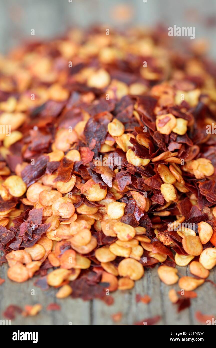 Dried chilli flakes hi-res stock photography and images - Alamy