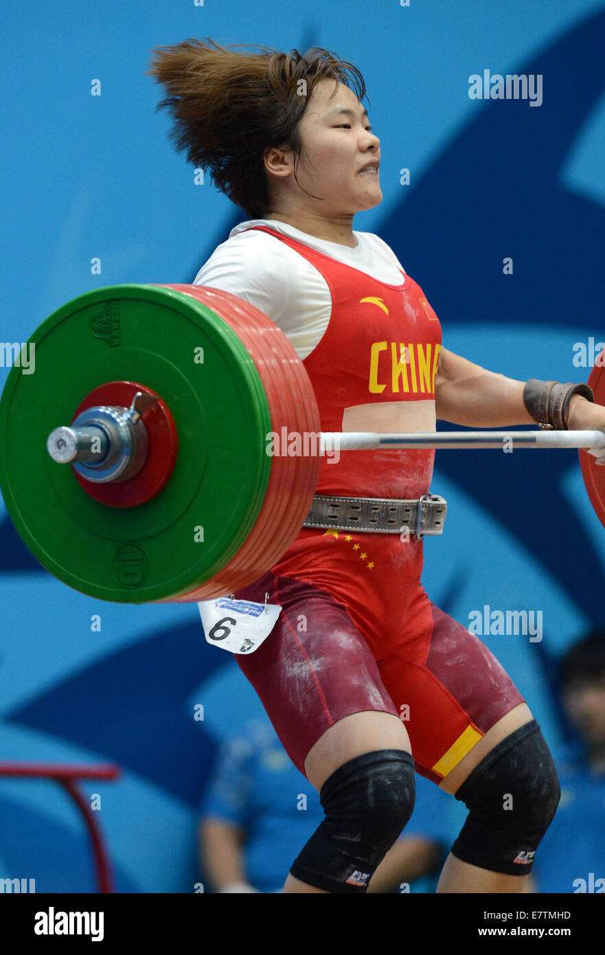 Incheon, South Korea. 24th Sep, 2014. Xiang Yanmei of China competes ...