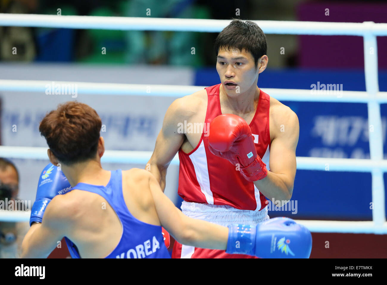 Incheon, South Korea. 24th Sep, 2014. Yasuhiro Suzuki (JPN) Boxing ...