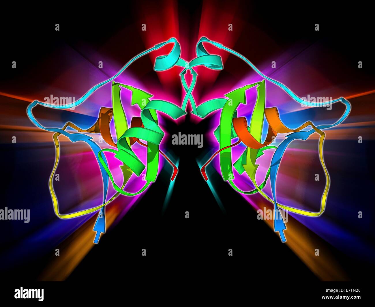 Scorpion toxin. Molecular model of the neurotoxin BJXTR-IT from the ...