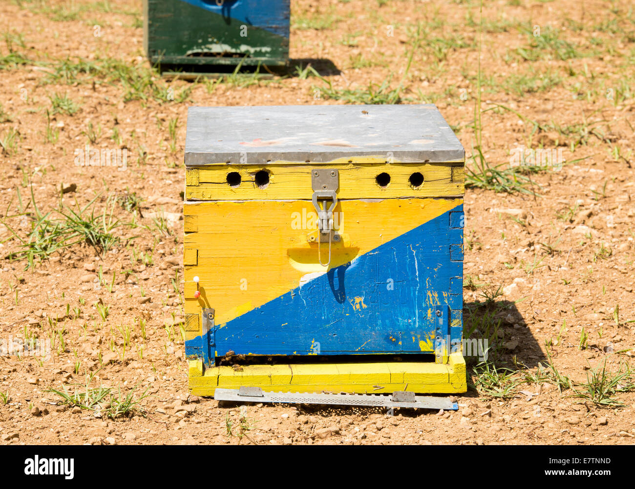 Colourful bee hives hi-res stock photography and images - Alamy