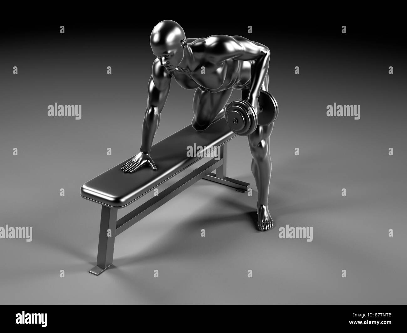 Person weight lifting, computer artwork Stock Photo - Alamy