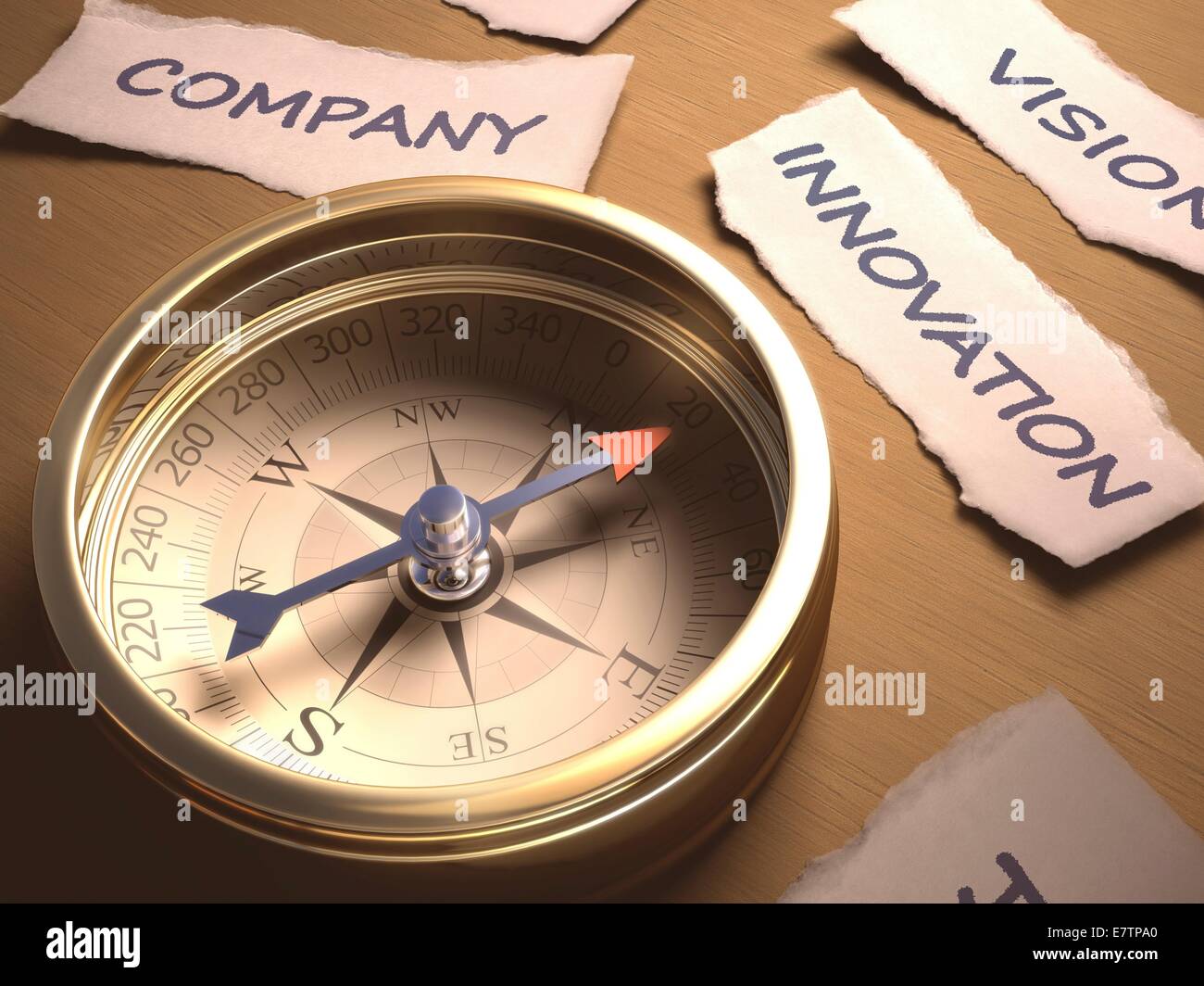 Traditional compass, conceptual artwork Stock Photo - Alamy