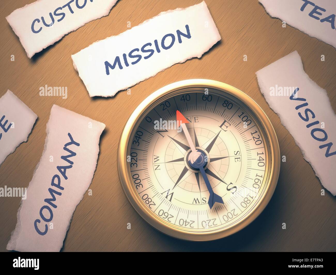 Traditional compass, conceptual artwork Stock Photo - Alamy