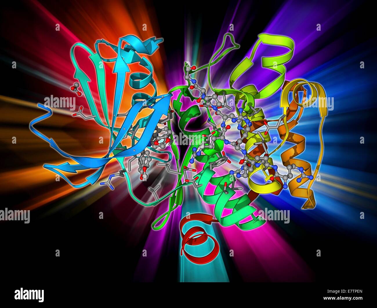 Kinase inhibitor complex. Molecular model of a leucettine kinase ...