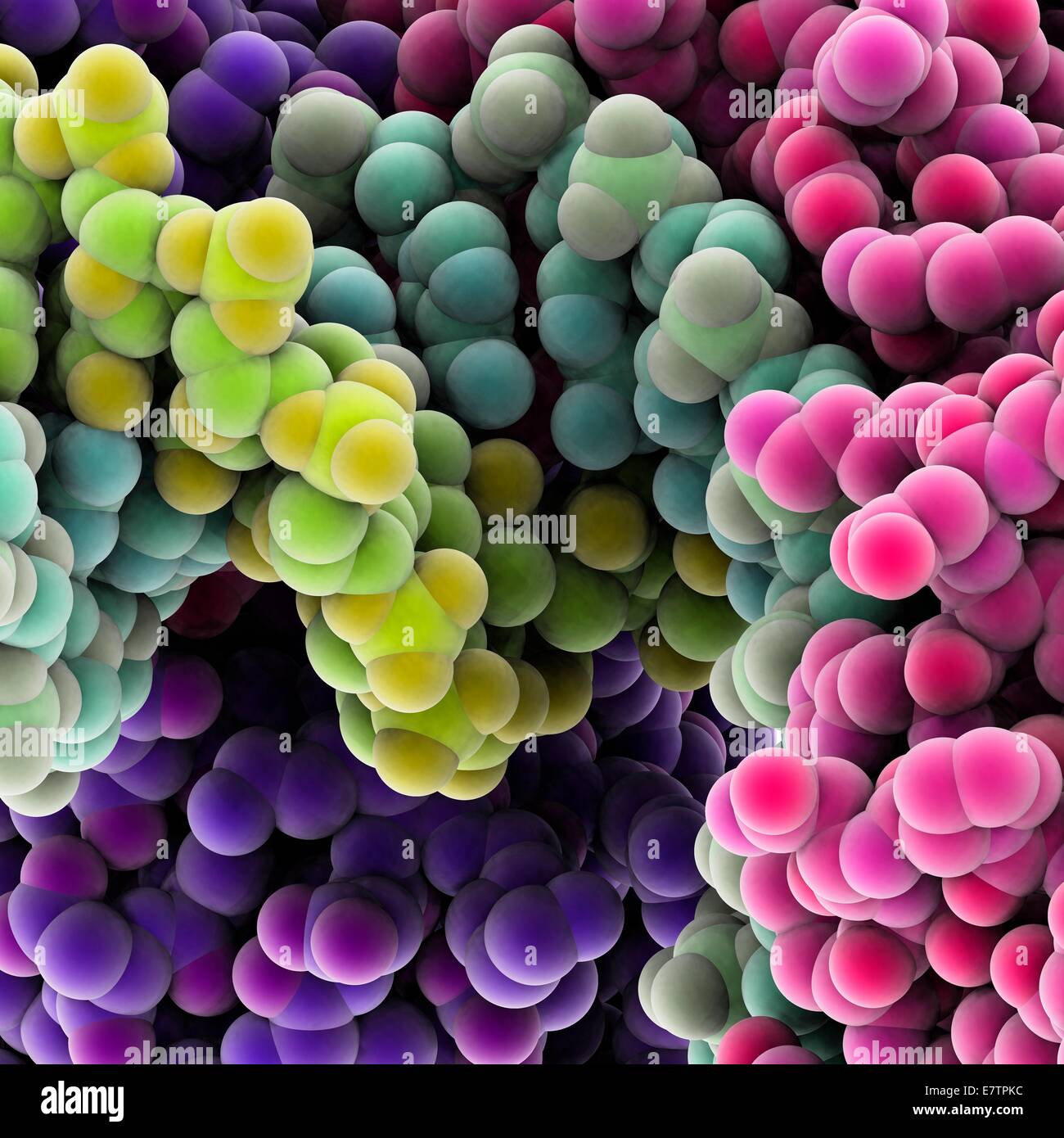 Protein molecules, computer artwork Stock Photo - Alamy