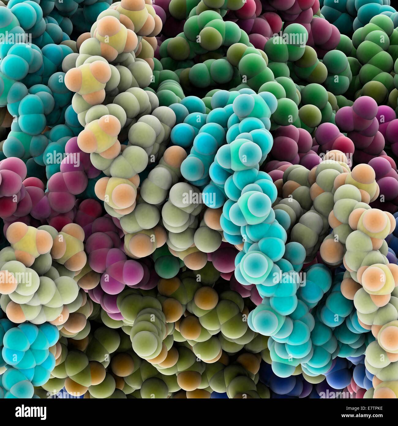 Protein molecules, computer artwork Stock Photo - Alamy