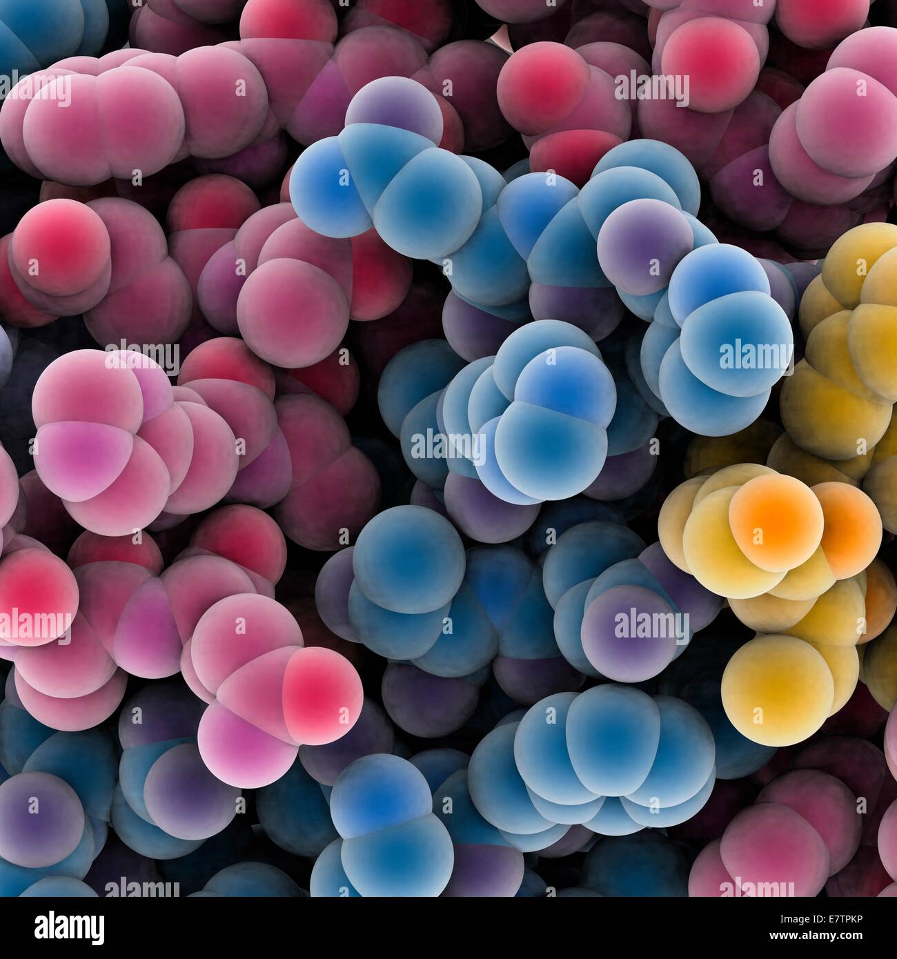 Protein molecules, computer artwork Stock Photo - Alamy