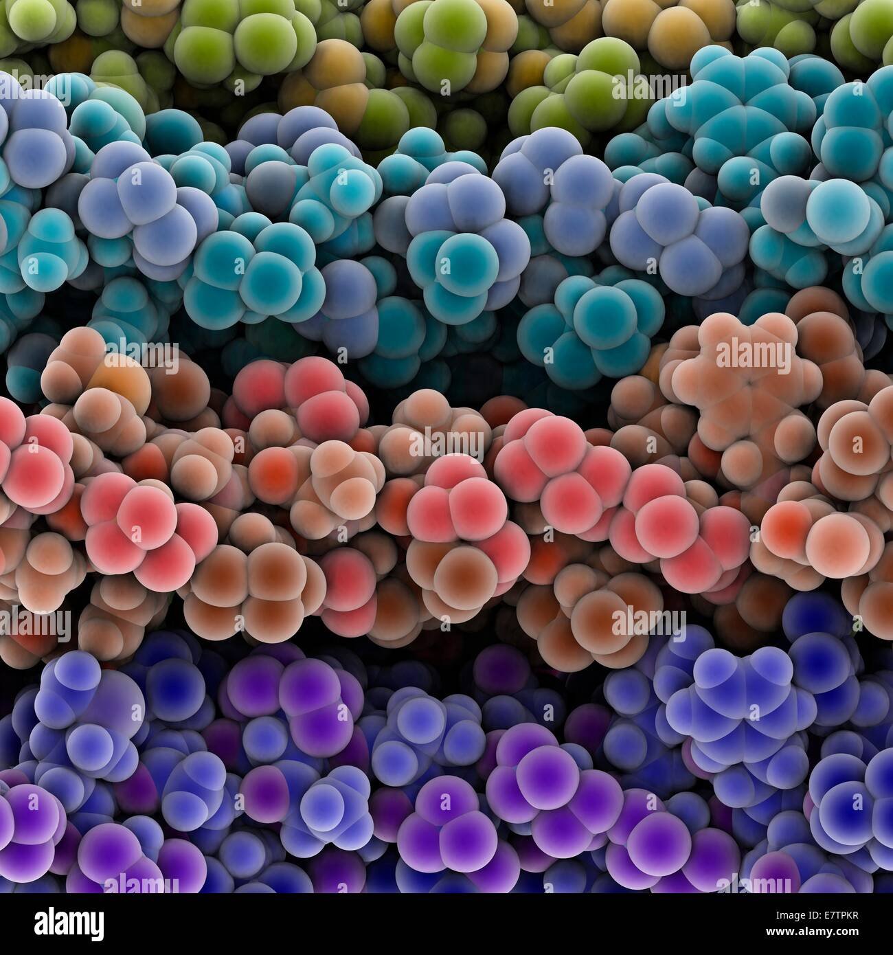 Protein molecules, computer artwork Stock Photo - Alamy