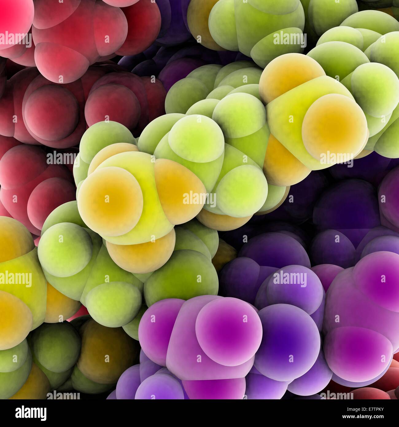 Protein molecules, computer artwork Stock Photo - Alamy