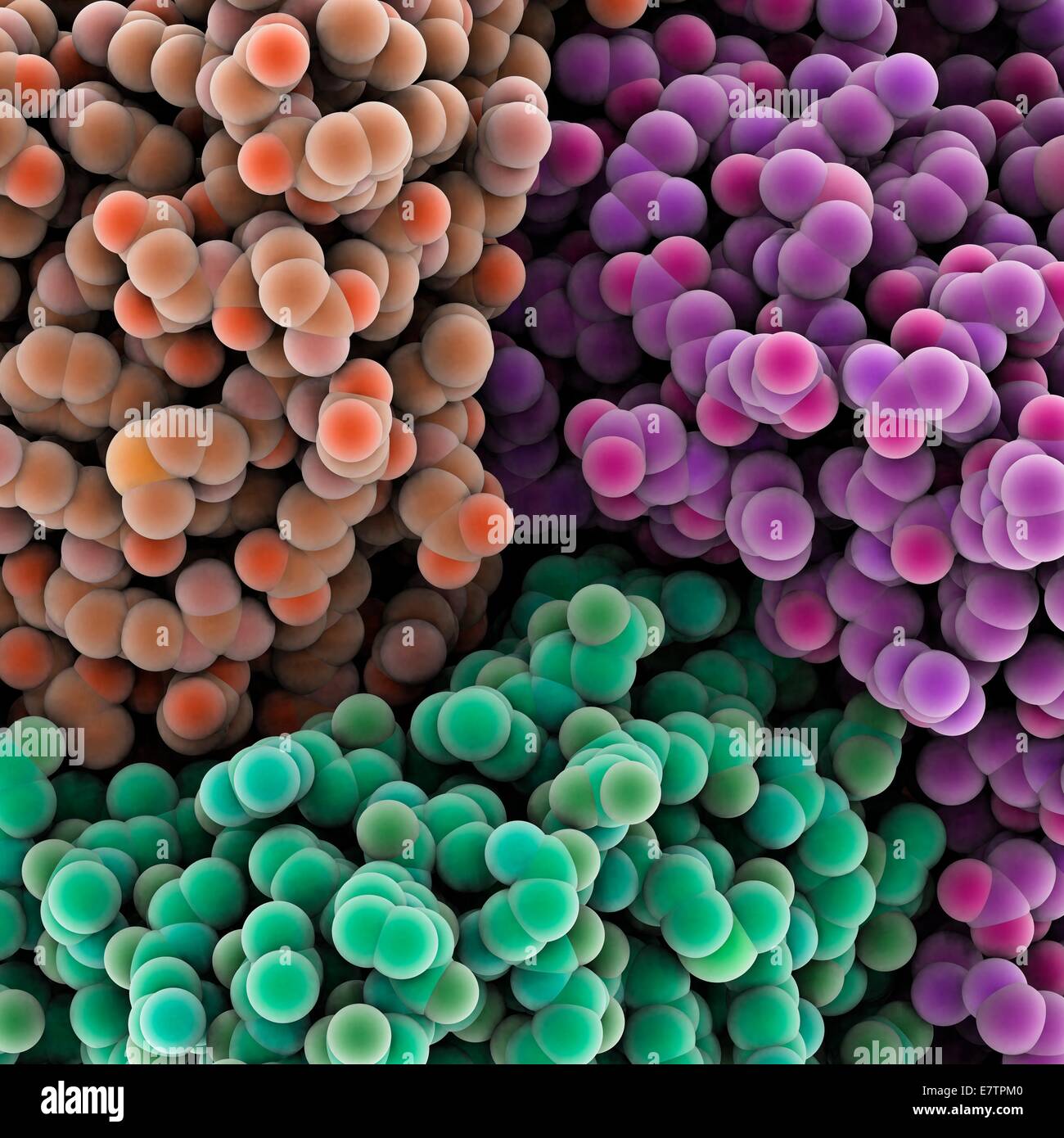 Protein molecules, computer artwork Stock Photo - Alamy