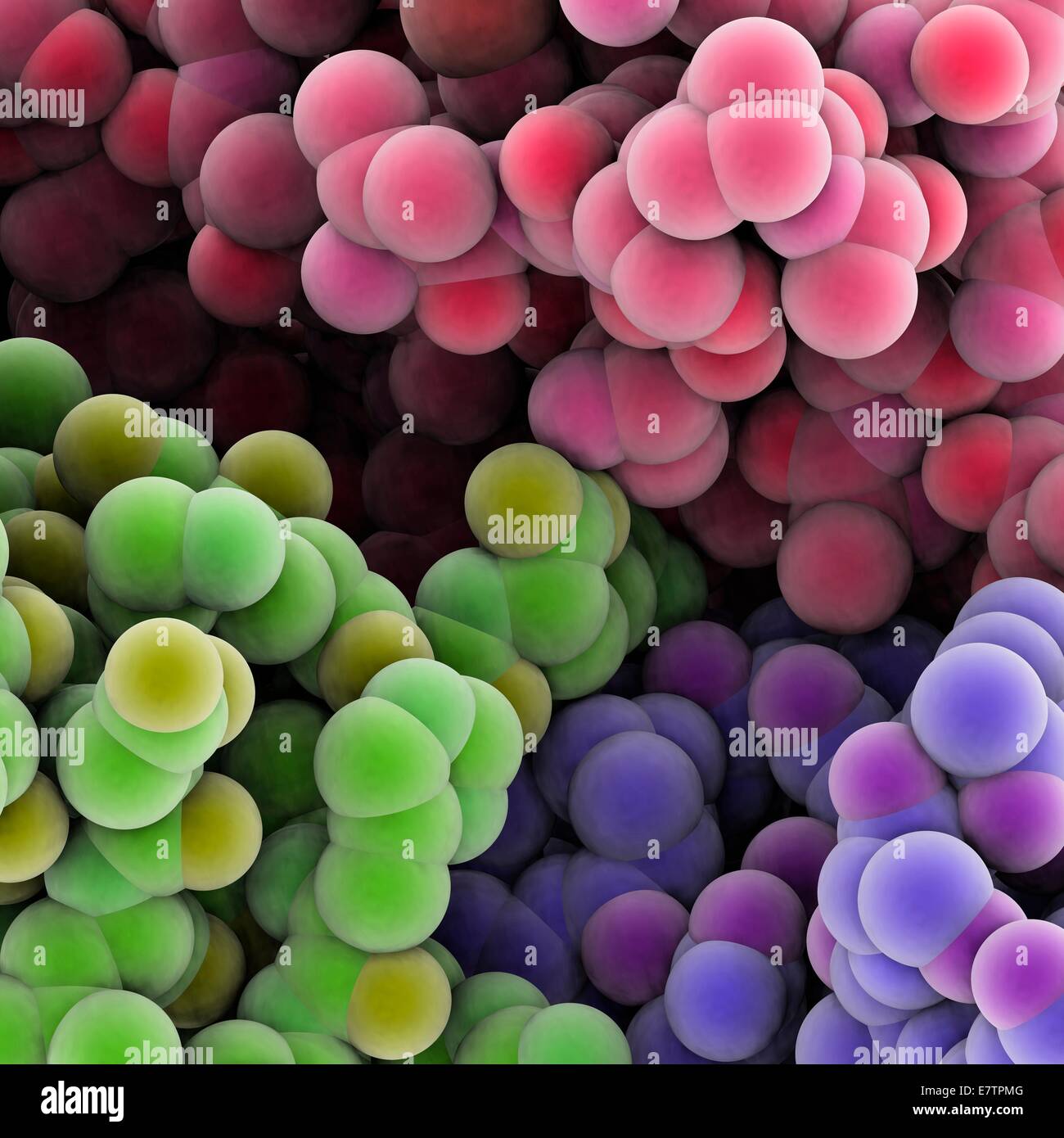 Protein molecules, computer artwork Stock Photo - Alamy