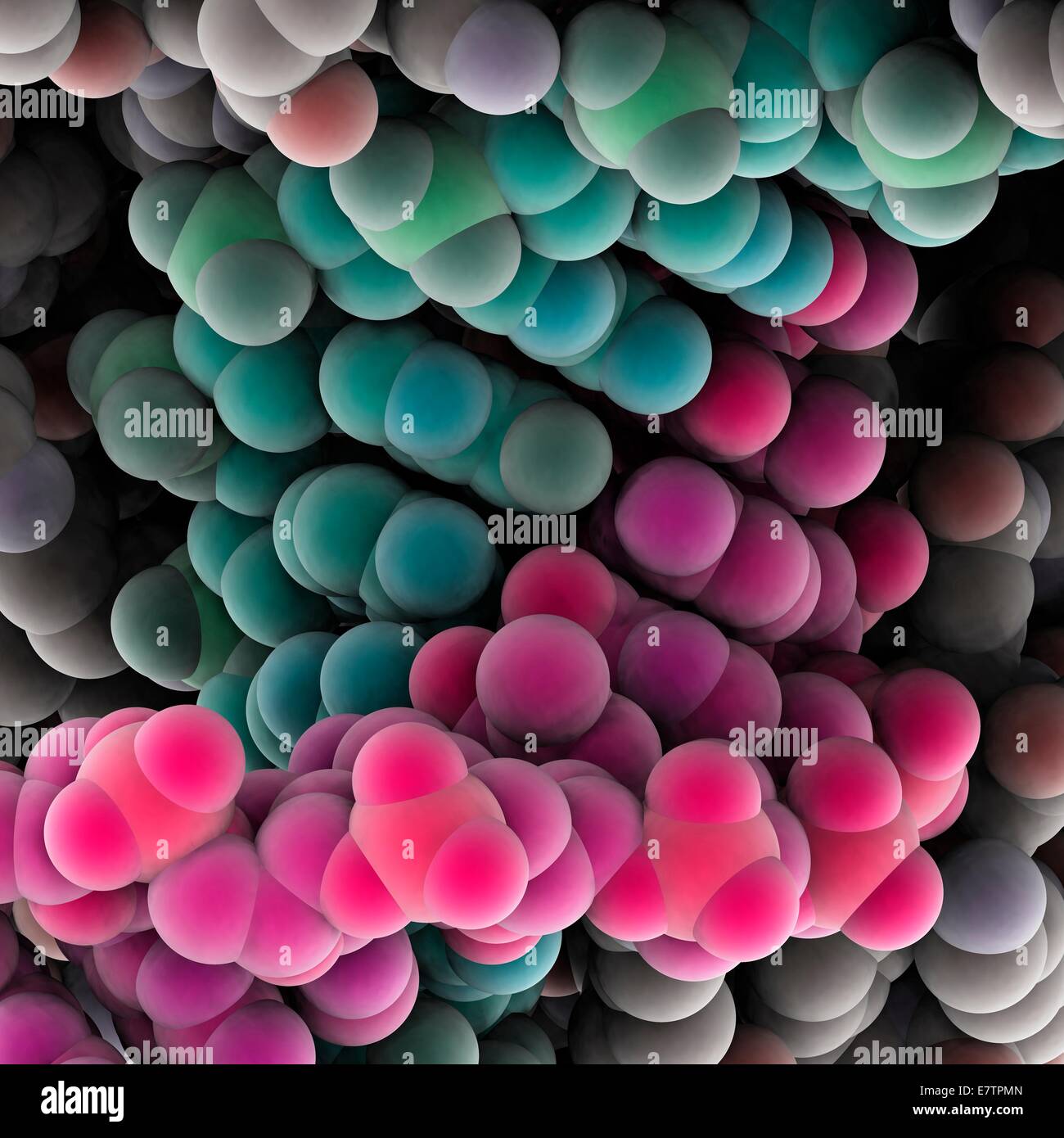 Protein molecules, computer artwork Stock Photo - Alamy