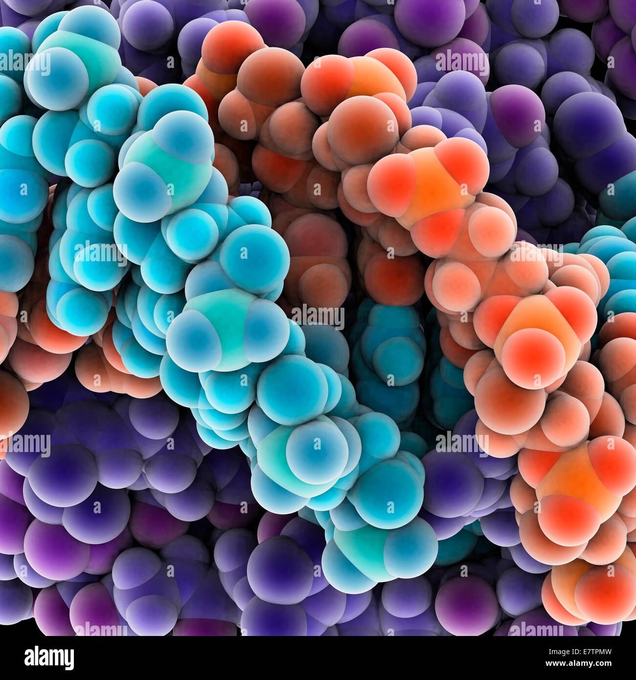 Protein molecules, computer artwork Stock Photo - Alamy