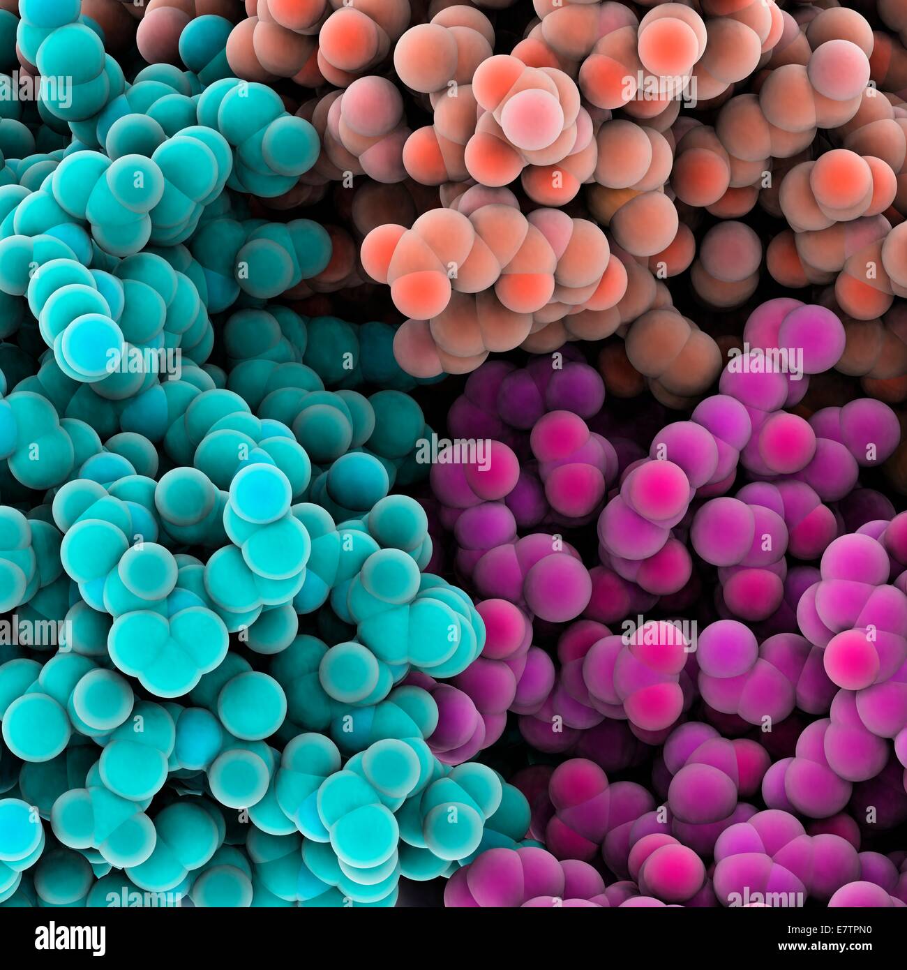 Protein molecules, computer artwork Stock Photo - Alamy