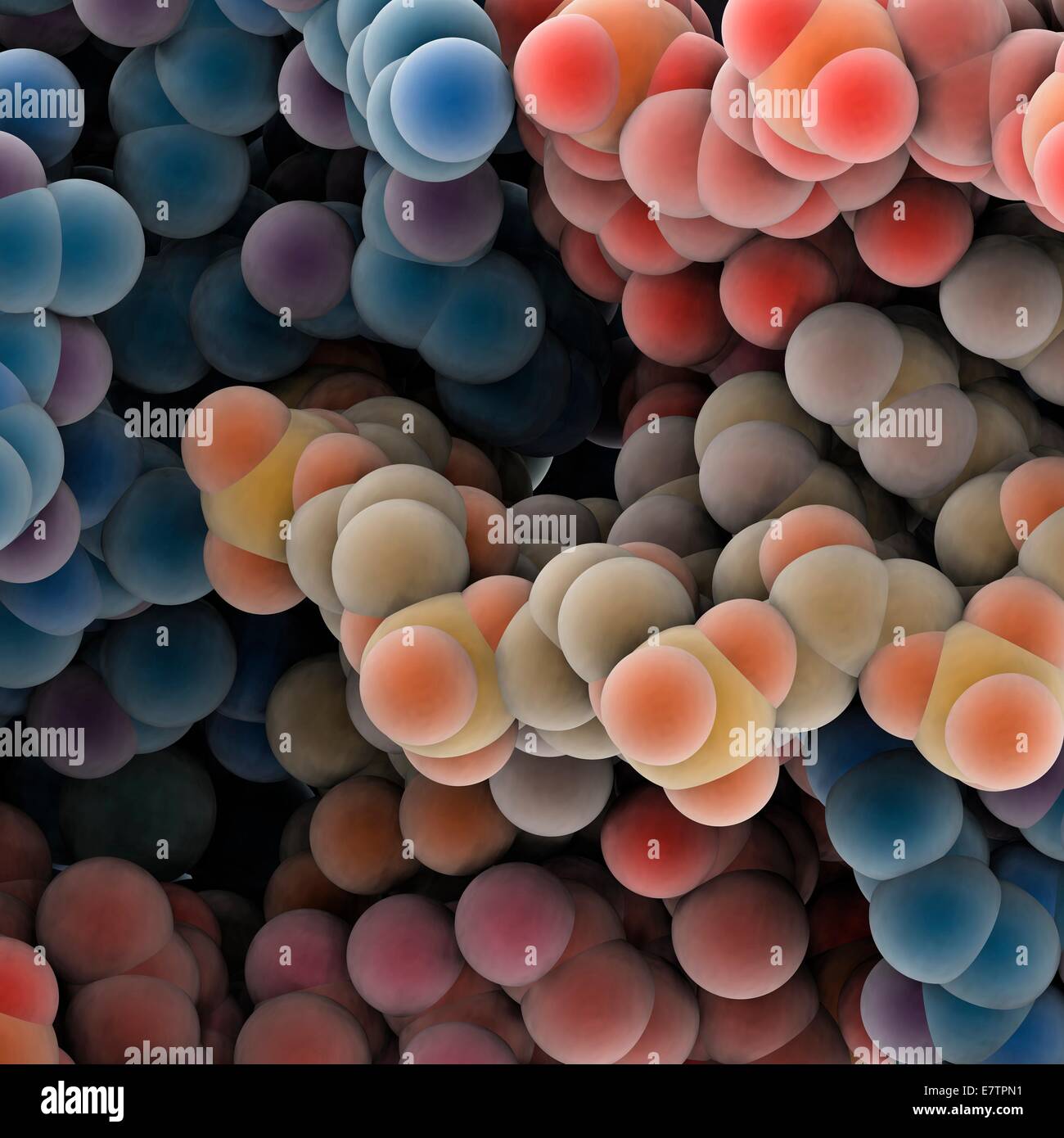 Protein molecules, computer artwork Stock Photo - Alamy