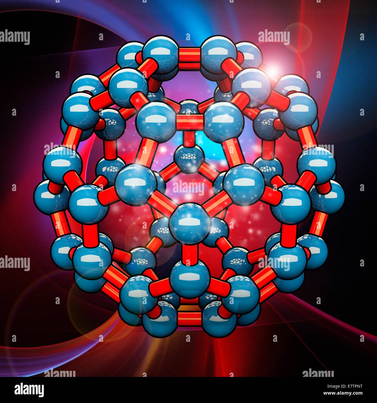 Buckyball, computer artwork Stock Photo - Alamy