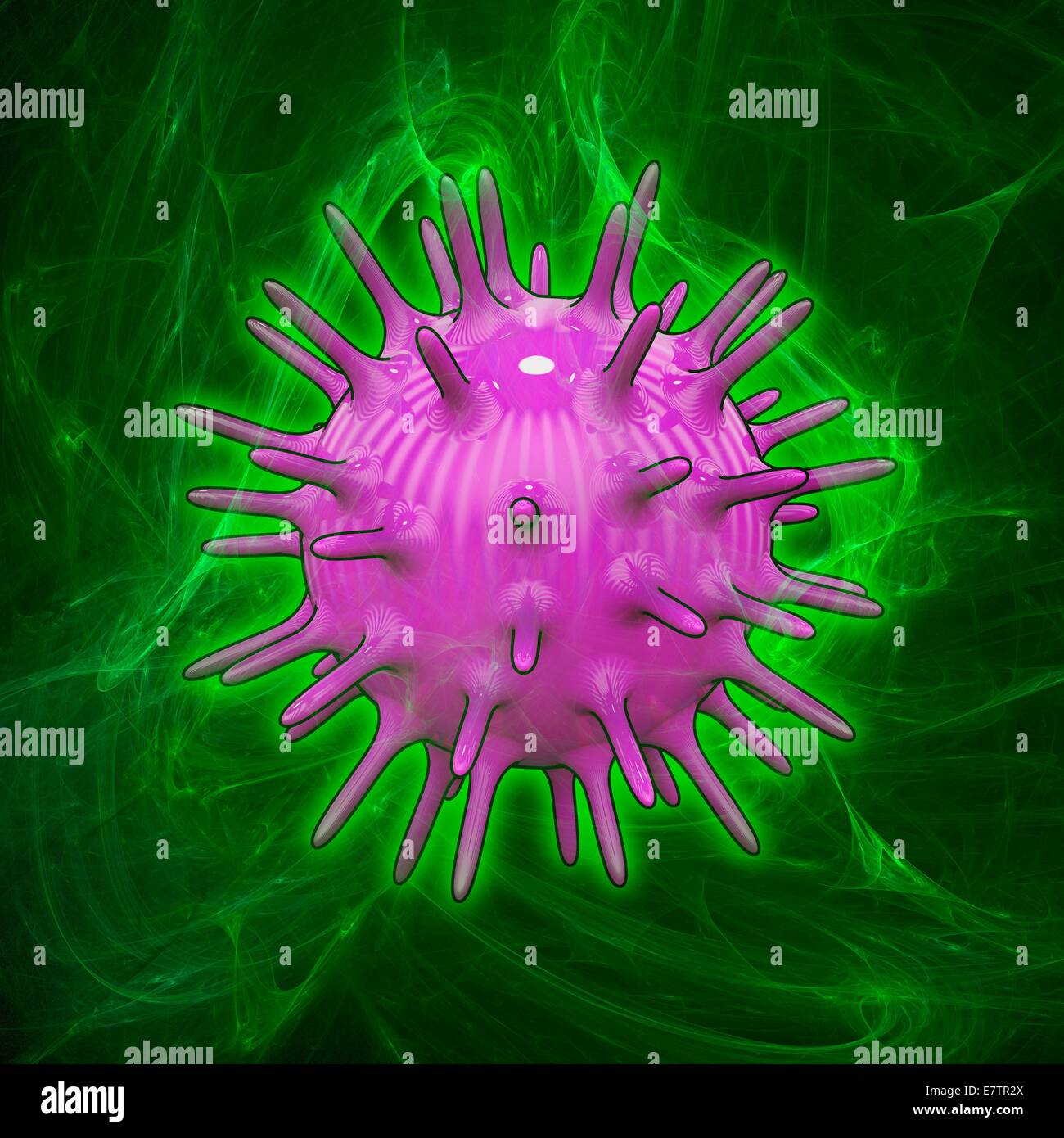 Virus, computer artwork Stock Photo - Alamy