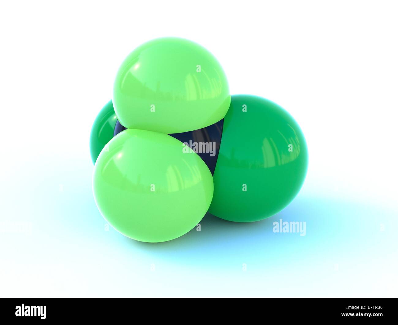 Molecular structure of freon 112, computer artwork Stock Photo - Alamy