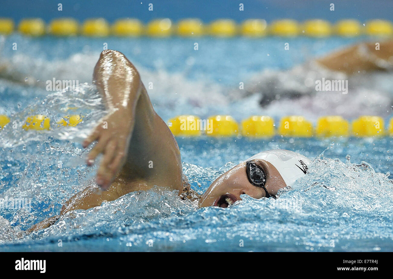 Incheon, South Korea. 24th Sep, 2014. Tang Yi of China swims during the ...