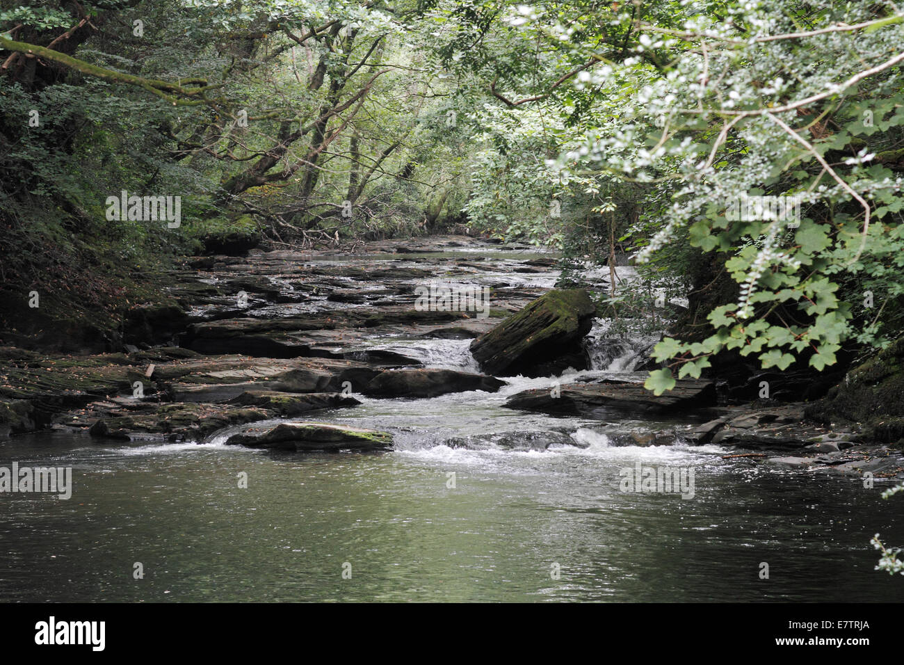 Falls - Aberdulais Stock Photo - Alamy