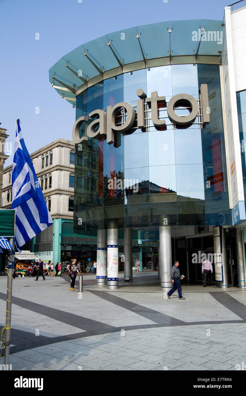 Capitol shopping centre, Queen Street, Cardiff, South Wales, UK Stock ...