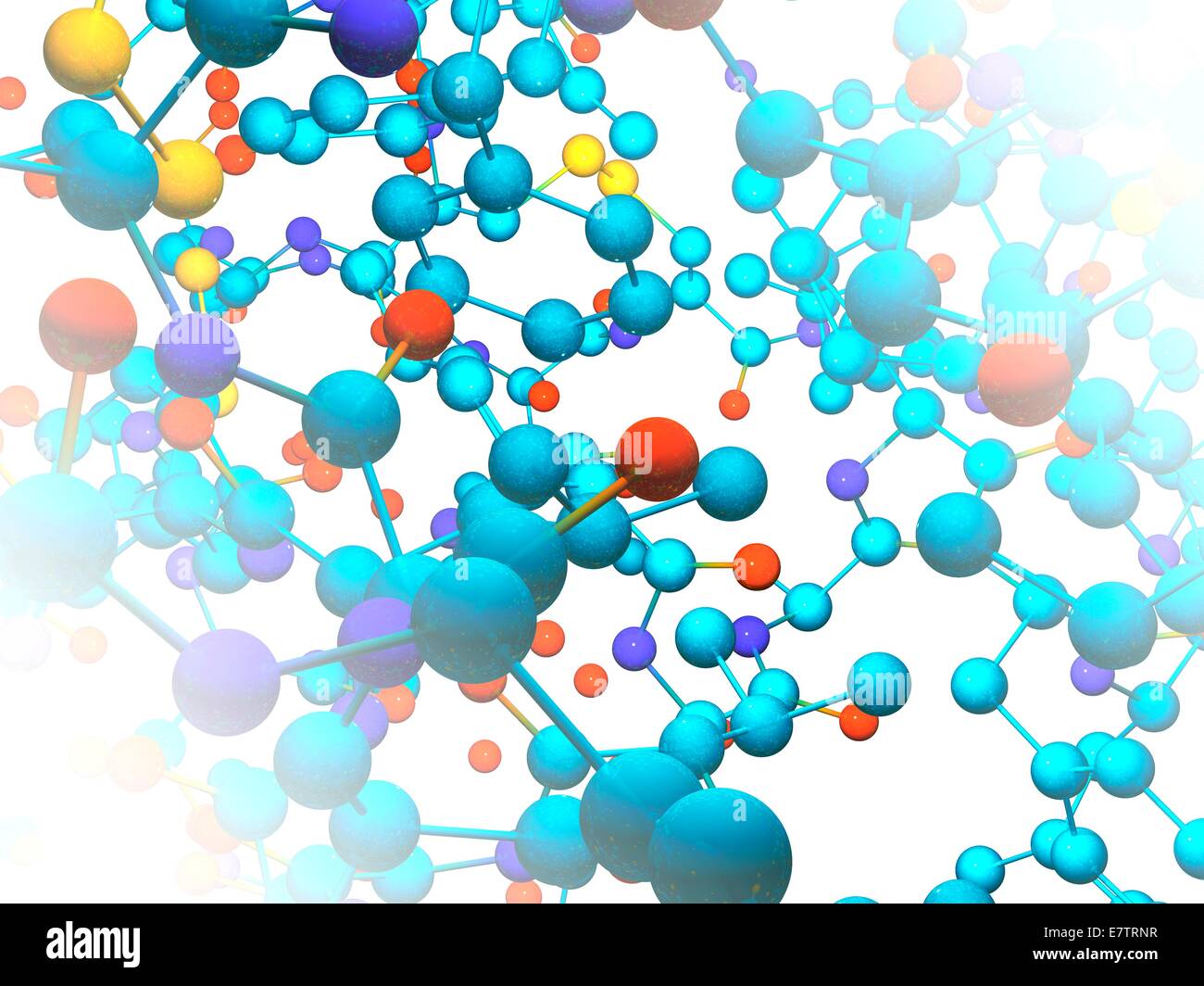 Generic molecule, computer artwork Stock Photo - Alamy