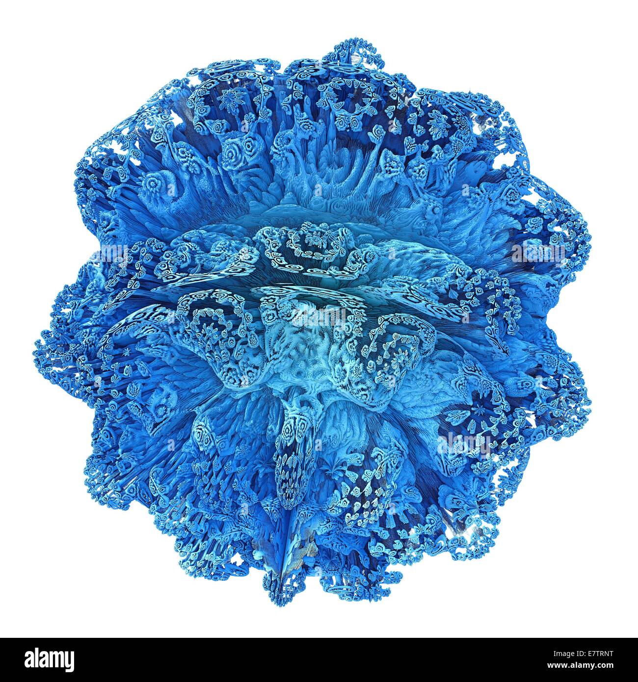 Mandelbulb fractal. Computer-generated image of a three-dimensional ...