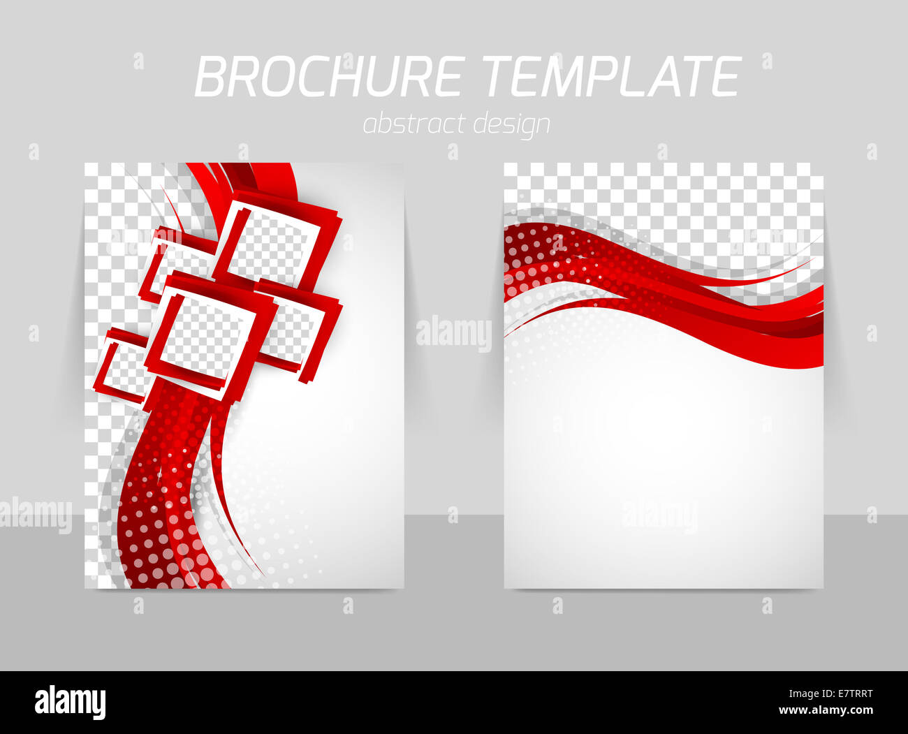 Flyer back and front template design Stock Photo - Alamy