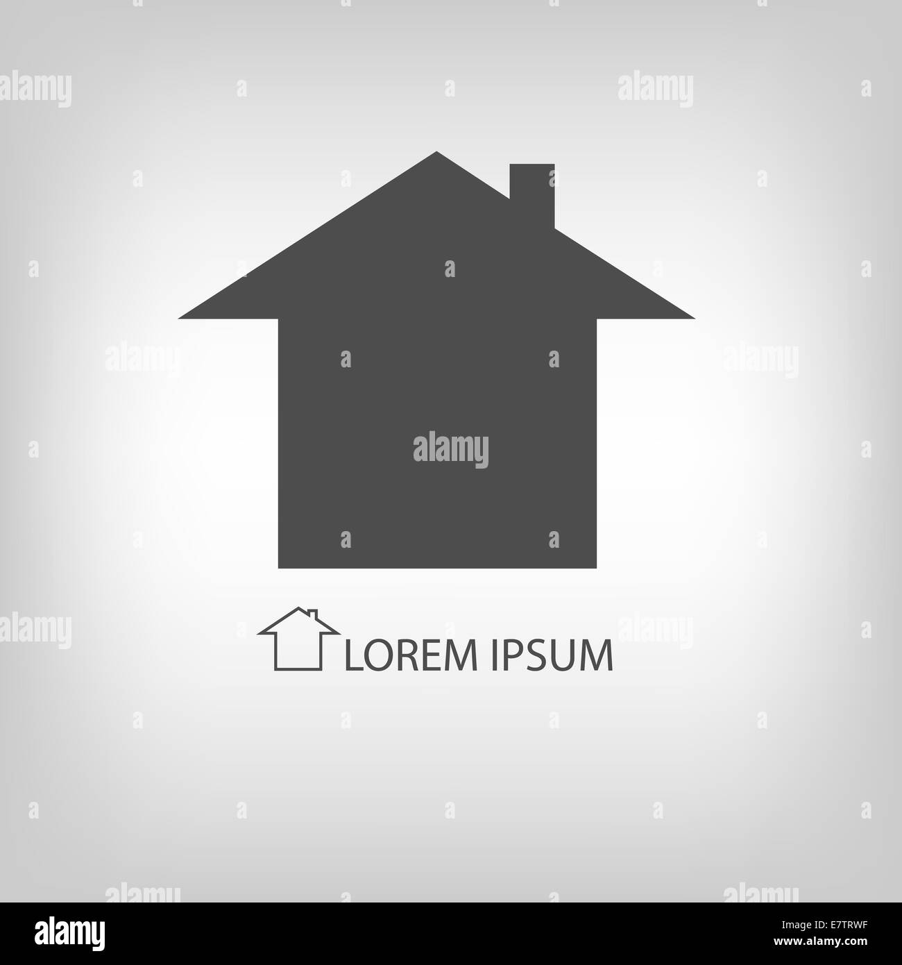 House building symbol Black and White Stock Photos & Images - Alamy